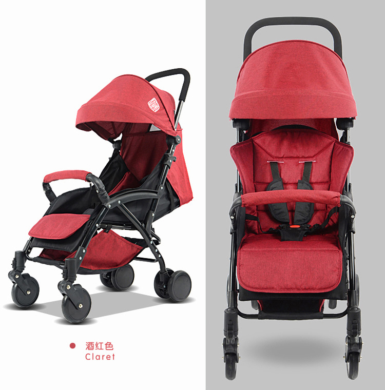 Baby Stroller Pushchair Pram One Hand Folding Lightweight ...