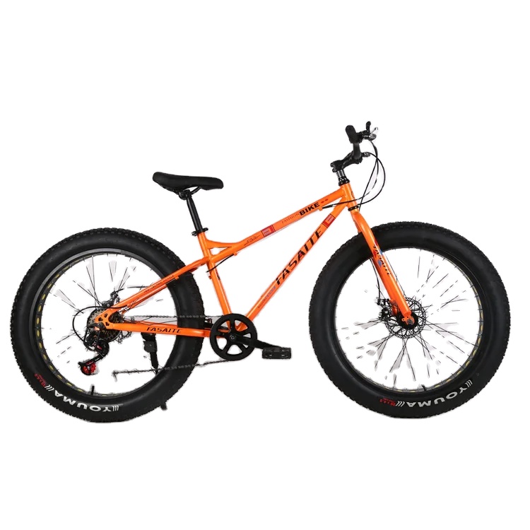 26inch grey color steel fat bicycle with wide tire snow bike with alloy ...